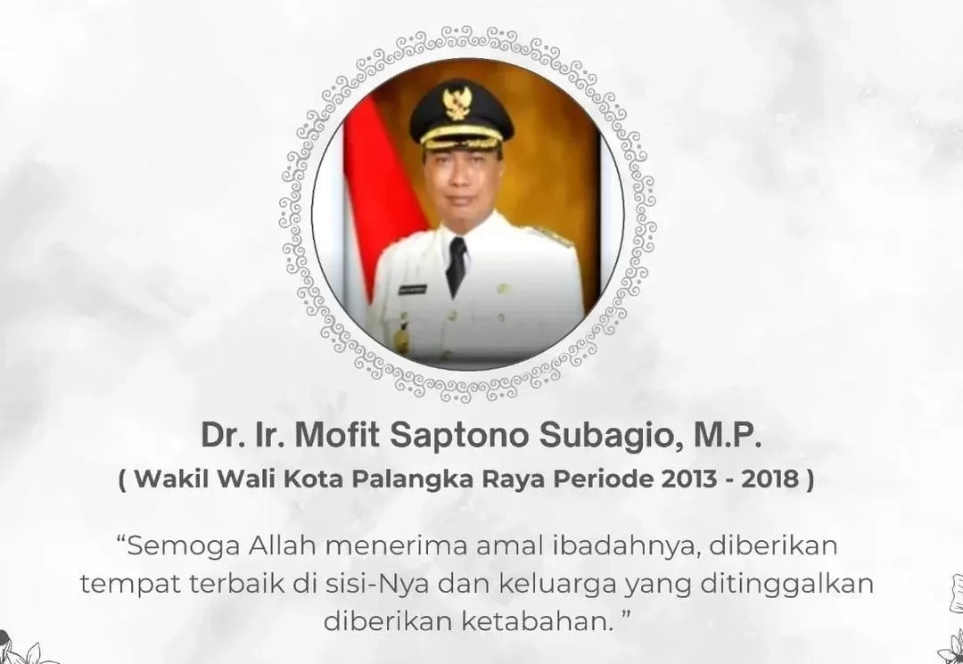 Profil Mofit Saptono Subagio, Mantan Wawali Palangka Raya yang ...